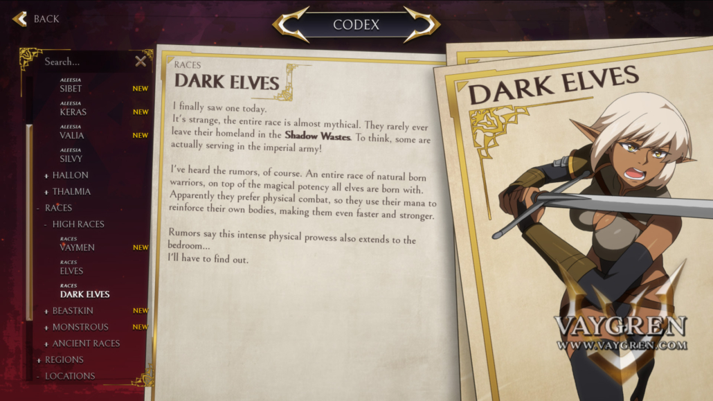 Upcoming Feature - The Codex! - Cyberframe Studios